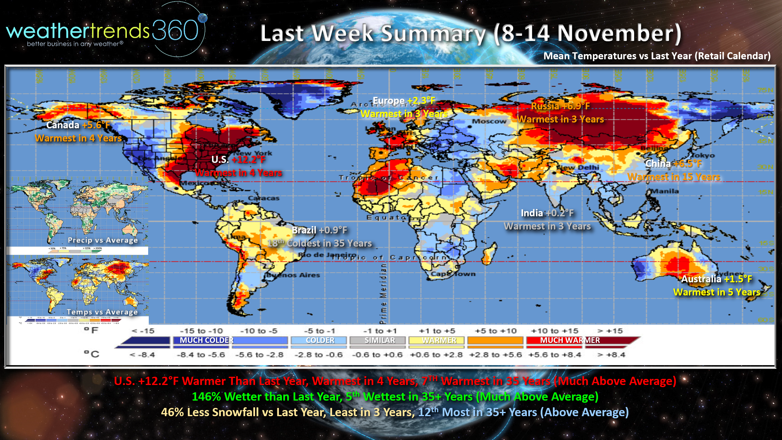 November 2020 Warm Weather Forecast | weathertrends360
